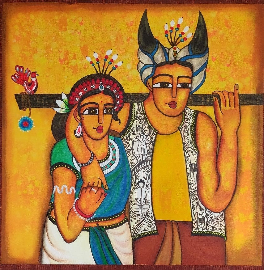 Chhattisgarhi Folk Dance Couple – Crafttatva.com