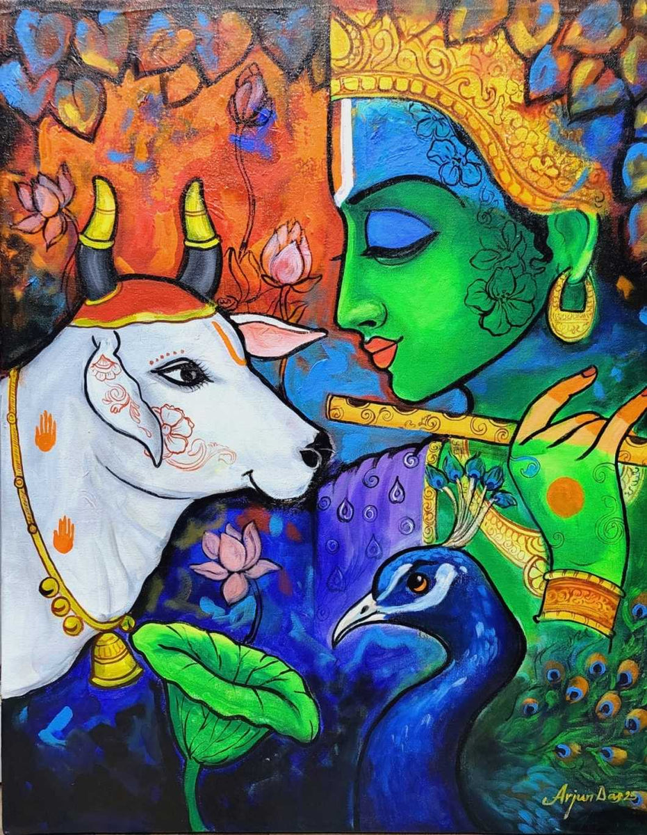 Krishna and Cow ( Vol 2 ) – Crafttatva.com