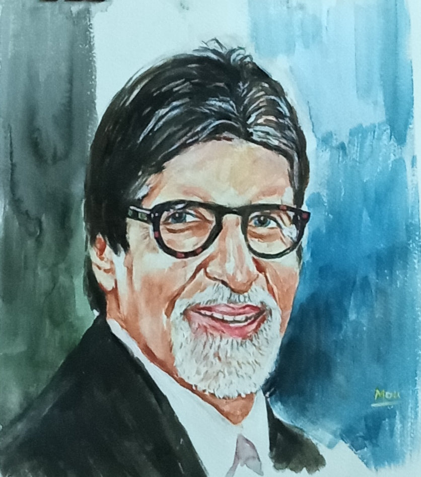 Portrait of Amitabh Bachchan – Crafttatva.com