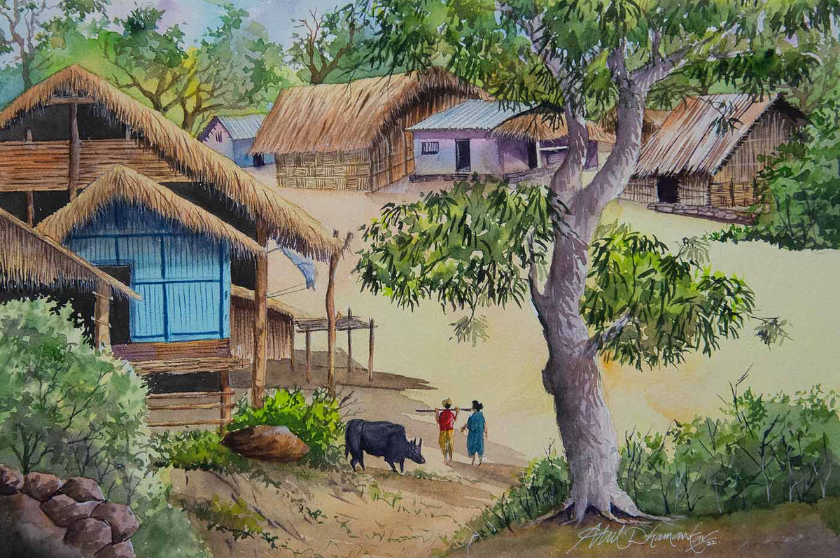 Life in Village – Shades of Nature – Crafttatva.com