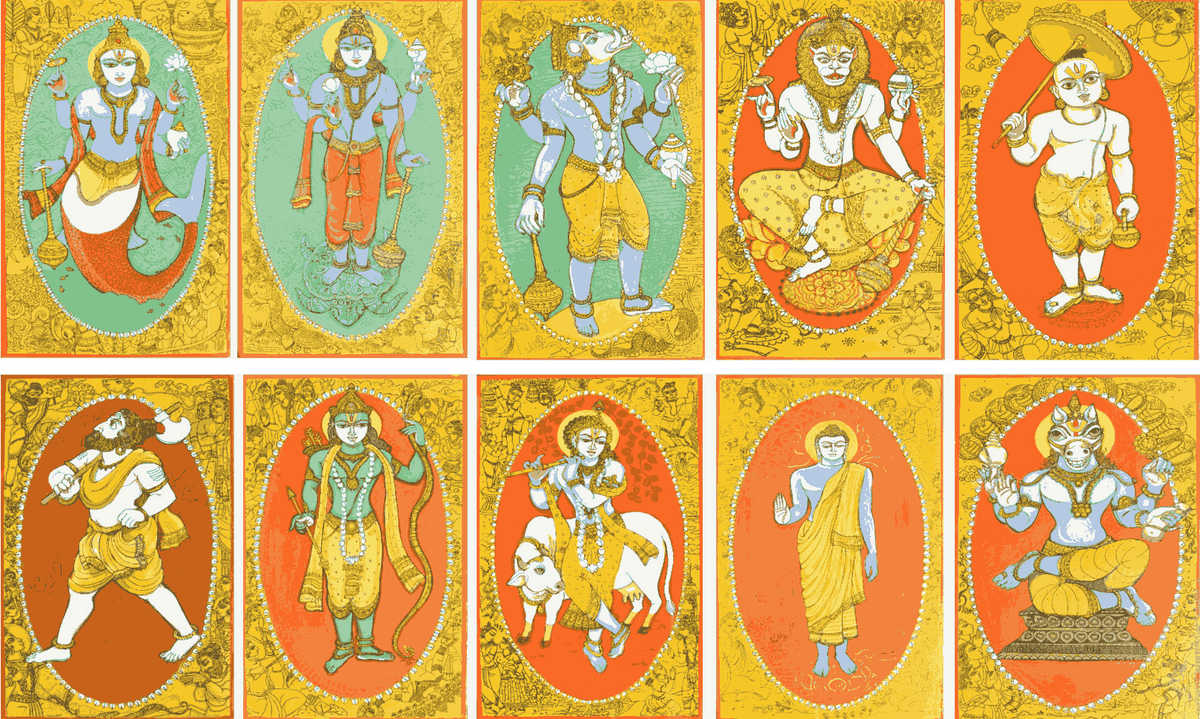 Dashavtar Series ( Set of 10 ) ( Each painting price ) – Crafttatva.com