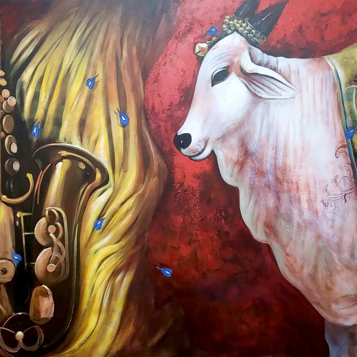 Cow with Saxophone – Crafttatva.com
